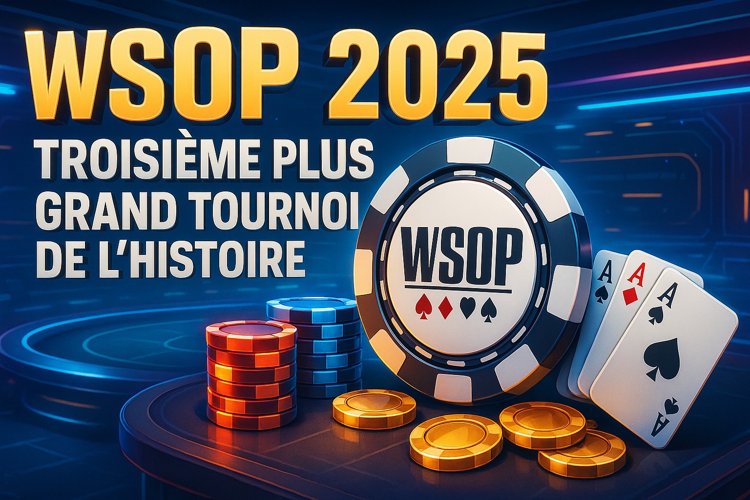 WSOP 2025 Main Event : 3e Plus Grand Tournoi Ever